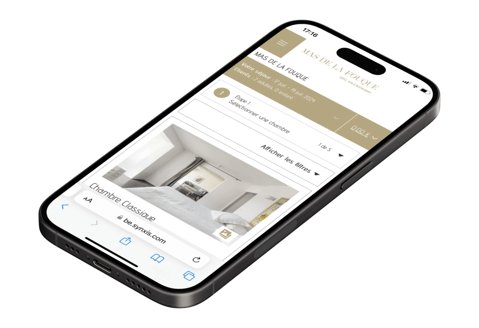 Booking Engine Synxis of Hotels & Affiliation - Official Site